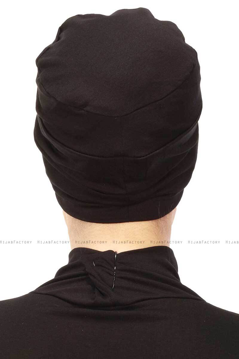 Stella - Black Cotton Turban - Hijab