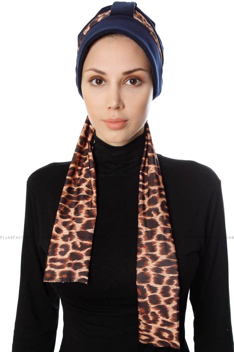 Sanem - Navy Blue Turban - Hijab